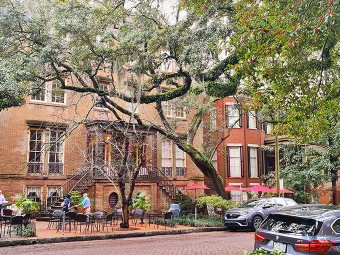 Historic Savannah's brick charm sets the scene for Mrs. Wilkes' magic. Where strangers become friends over shared bowls of Southern perfection.