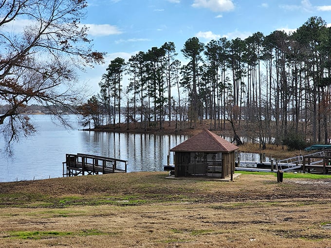 Cabin with a view that makes hotel rooms cry. North Toledo Bend's lakeside retreat beats any five-star resort.