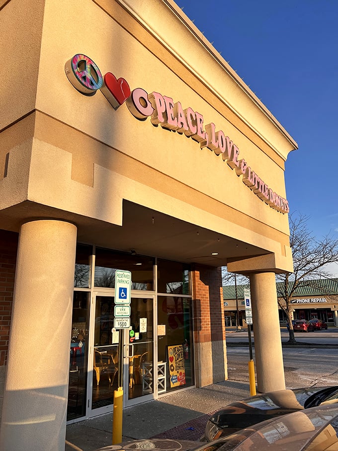 Peace, Love and Little Donuts brings the groovy vibes with a name longer than the donuts themselves.