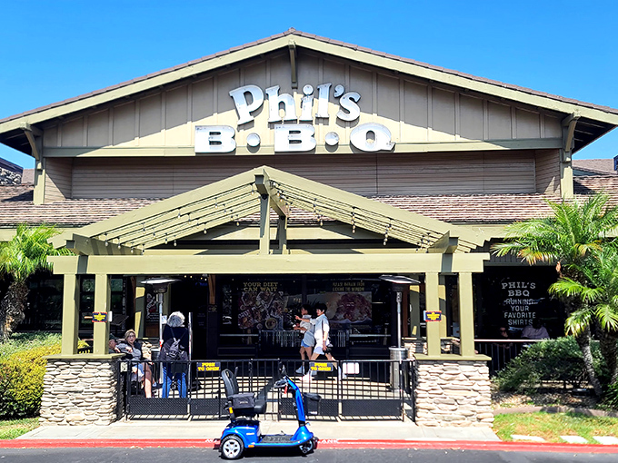 Phil's BBQ: Lodge-style charm meets championship ribs. San Diego's barbecue institution has earned its loyal following.