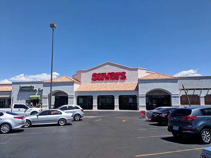 Savers' Spanish-inspired architecture makes bargain hunting feel positively upscale. Like thrifting with a side of vacation vibes!