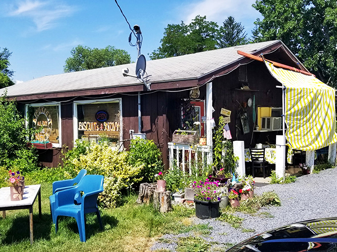 South 30 Diner looks like it was plucked from a country road and dropped into a storybook &ndash; complete with garden and homemade signs.