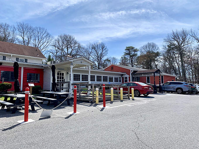 The Hideaway lives up to its name with a simple white exterior that belies the burger treasures waiting inside this Odenton institution.
