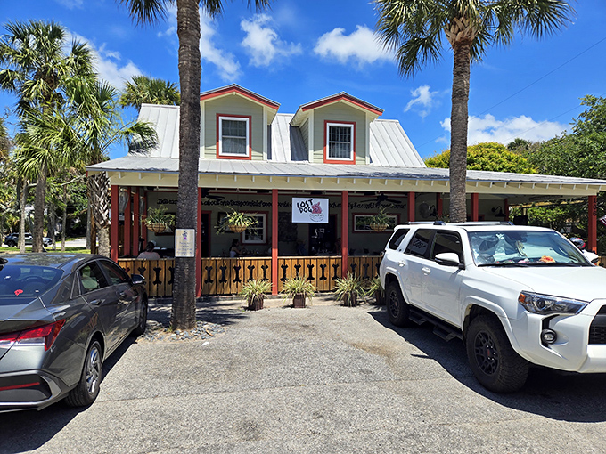 The Lost Dog Cafe's beachy charm and palm trees set the stage for breakfast with your toes practically in the sand.