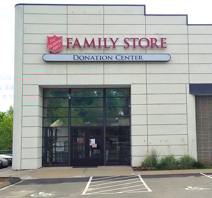 The modern architecture feels almost too fancy for thrifting, but the deals inside are classically good.