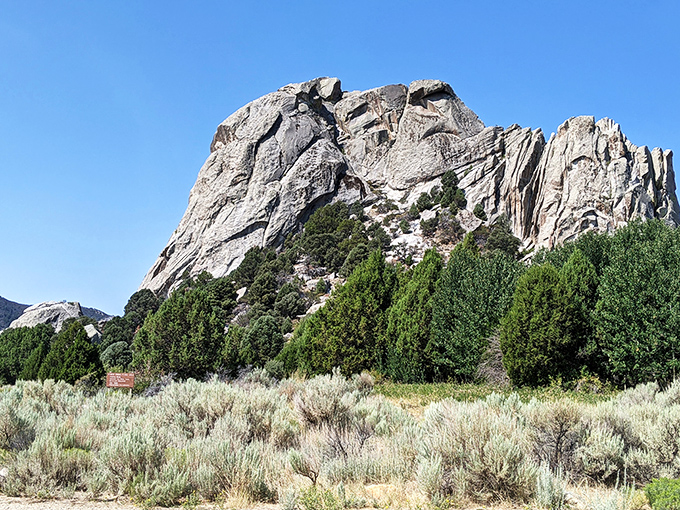 Mother Nature's playground for giants! Castle Rocks' towering formations stand like sentinels in the vast Idaho landscape.