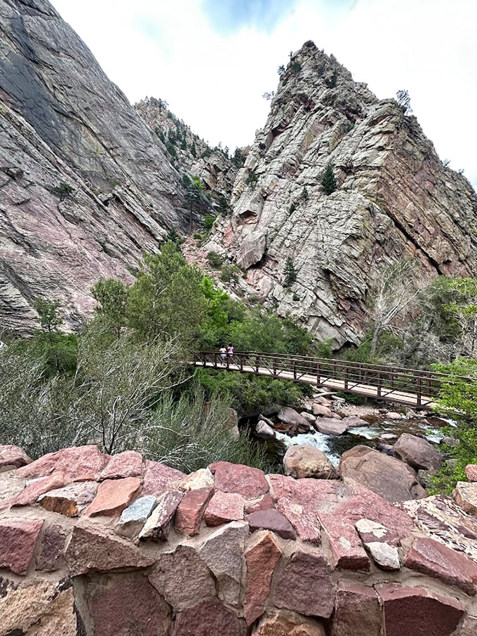 Where water meets stone in perfect harmony at Eldorado Canyon. Nature's architects really outdid themselves with this masterpiece.