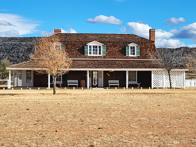 This historic officer's quarters at Fort Verde looks so perfectly preserved you half-expect a cavalry captain to invite you in.