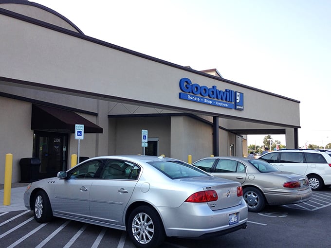 The parking lot may be ordinary, but inside this Goodwill lies an extraordinary universe of pre-loved possibilities and unexpected finds.