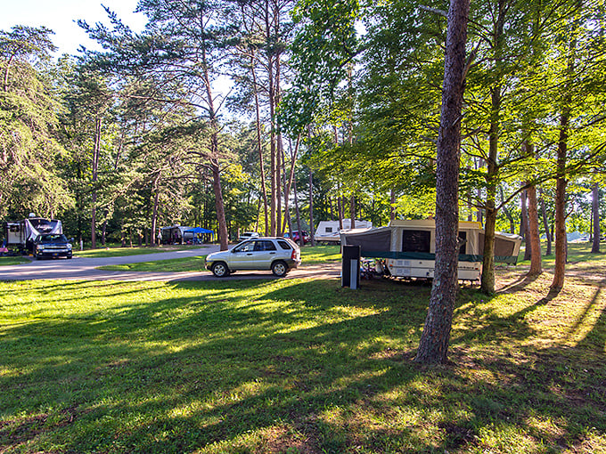Lakeside living at its finest! Grayson Lake's campground proves that the best room service comes with a side of fresh air. 