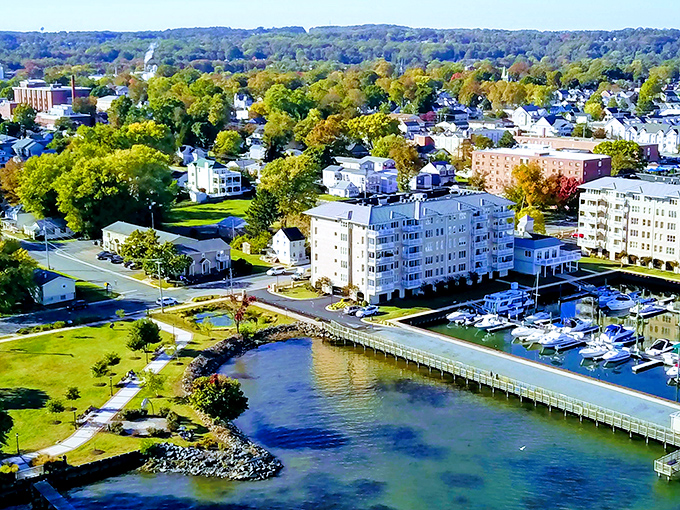 Where water meets history: Havre de Grace's marina offers the perfect backdrop for holiday weekend daydreaming.