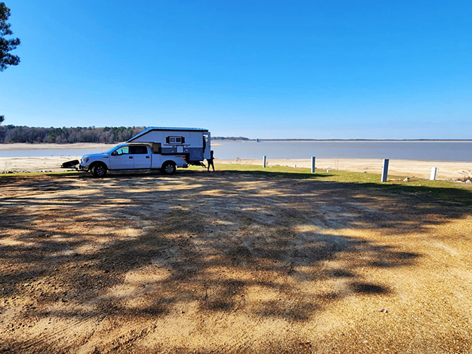 Cozy cabin comfort at Hugh White State Park. Just add coffee, a good book, and nowhere else to be. 