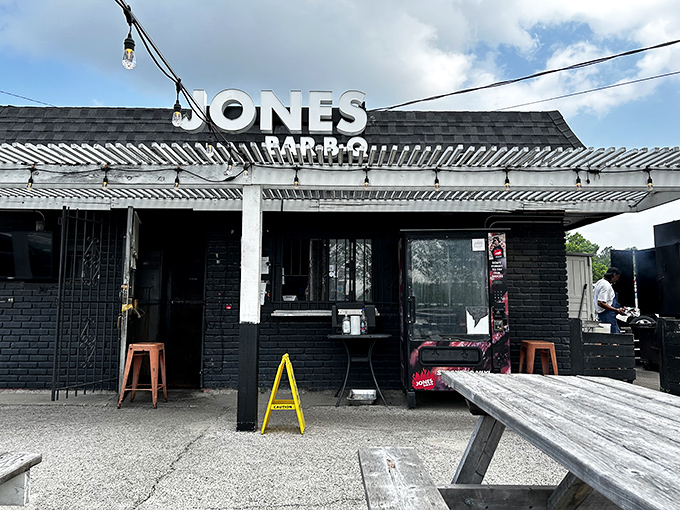 Simple black building, extraordinary flavors &ndash; Jones Bar-B-Q proves greatness often comes in humble packages.