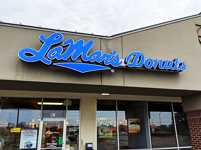 LaMar's clean storefront promises no-nonsense donut excellence. The Switzerland of donut shops&mdash;neutral territory where all sweet-lovers unite!