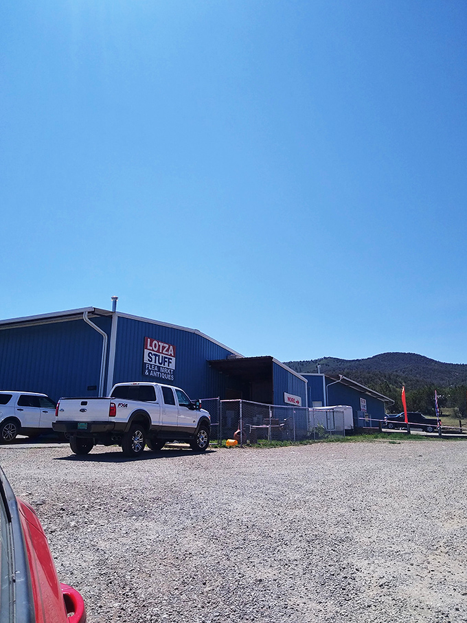 The star on the roof points the way to this trove of trinkets nestled in Ruidoso's mountain landscape.