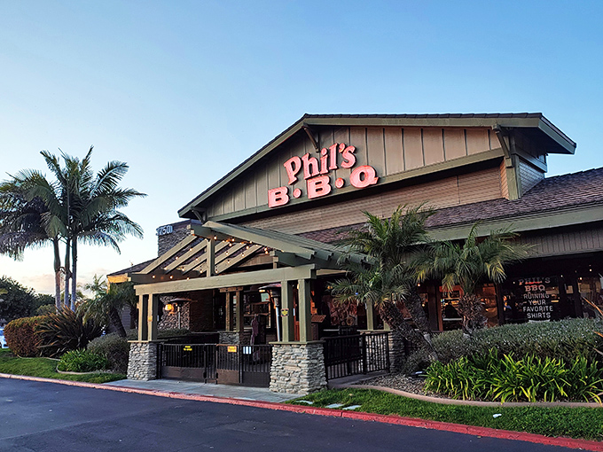 Phil's BBQ: Palm trees outside, smoky goodness inside. This San Diego favorite proves California knows serious barbecue too.
