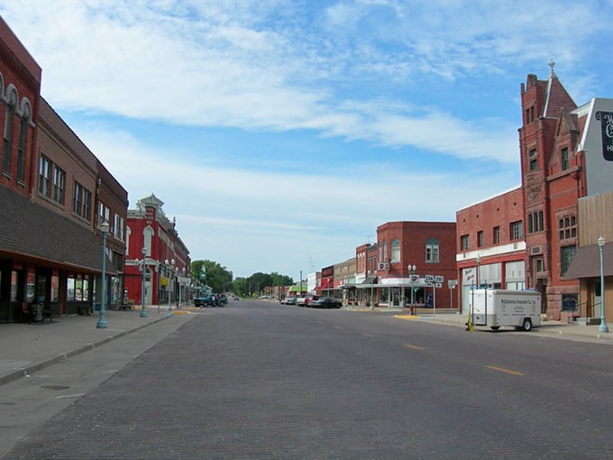 The daylight bathes Red Cloud's historic downtown in warmth that would make even Willa Cather reach for her pen.