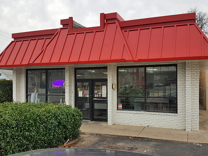 Behind that bright red metal roof, Ron's has been perfecting the art of burgers and chili while trends come and go.