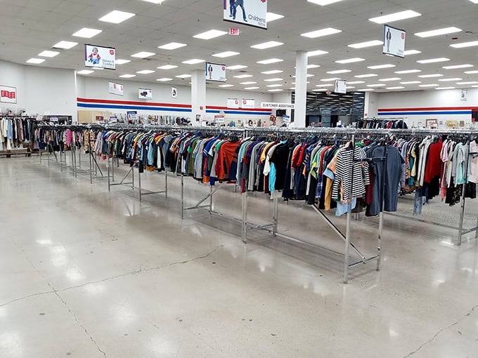 Inside this bright, clean space lies a treasure trove of clothing that spans generations of style.