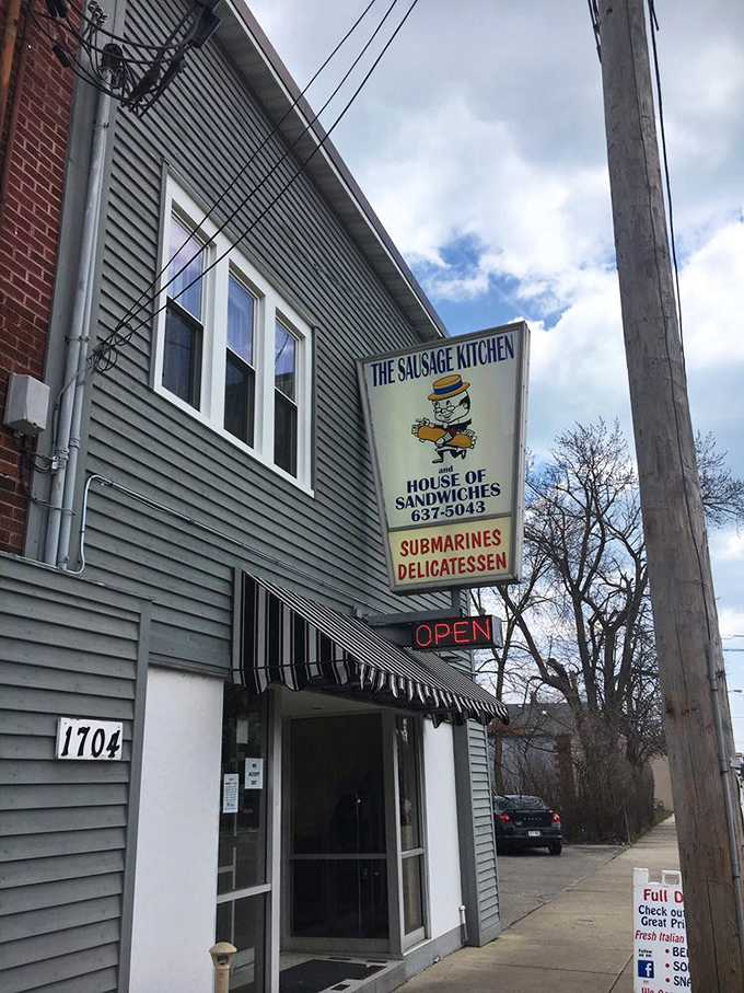 Behind that unassuming gray siding lies a world of sandwich craftsmanship that would make your grandmother proud. 