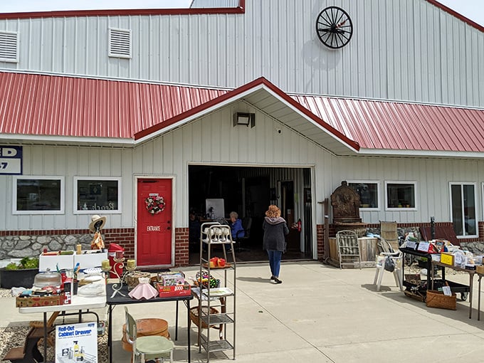 Rural retail therapy at its finest! The Shops Above The Wapsi welcomes bargain-hunters with outdoor displays and that unmistakable flea market energy.Add to Conversation464Open Response