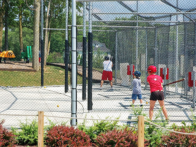 Batter up! The batting cages let you channel your inner MLB star without the million-dollar contract or performance anxiety.