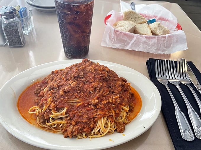 Houston, we have a pasta situation. That bread basket isn't just for show&mdash;it's for sopping up every last molecule of that magnificent sauce.
