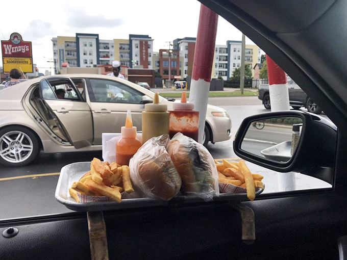 The carhop experience lives on! Window trays, squeeze bottles of mustard and ketchup&mdash;this is dinner and a show where your car becomes the best seat in the house.