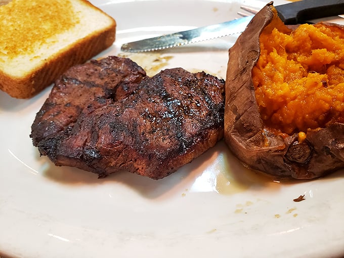 When your plate arrives nearly empty, it's not poor presentation&mdash;it's evidence of a steak so good you couldn't help yourself.
