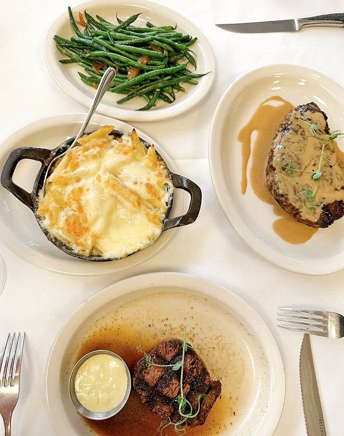 Three proteins, one table, zero regrets. This spread would make even the most dedicated dieters temporarily suspend their principles.