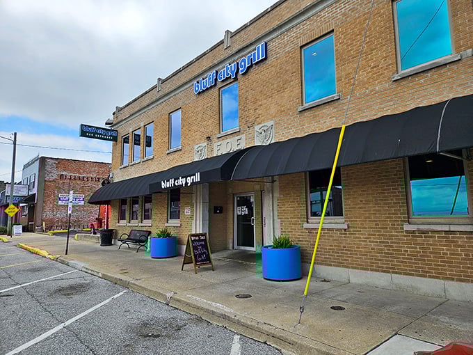 Bluff City Grill offers unpretentious comfort in a classic brick building, where locals and visitors alike gather without emptying their wallets.