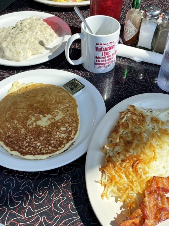 The breakfast spread looks like what pilots must dream about during those early morning flights&mdash;hearty, homey, and utterly satisfying.