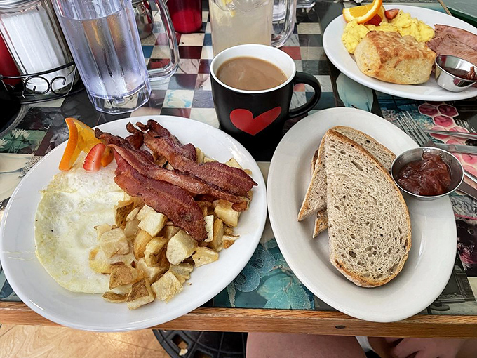 A breakfast spread that answers the eternal question: "Why choose one delicious thing when you can have five?"