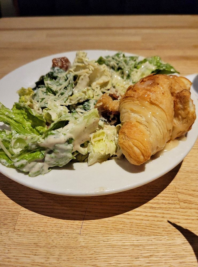 A Caesar salad and croissant that proves vegetables can be more than just an obligation&mdash;they can be the opening act to a magnificent meal.