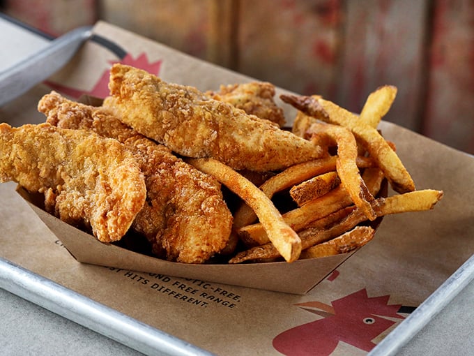 Golden tenders and fries&mdash;the comfort food duo that never disappoints. Like reuniting with old friends who've somehow gotten even better with time.