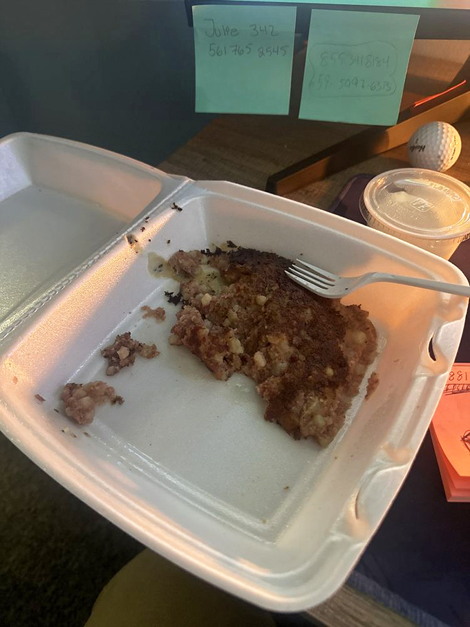 The fish with a side of fresh fruit, red onion, and toast. At John G's, even the garnishes are given star treatment. 