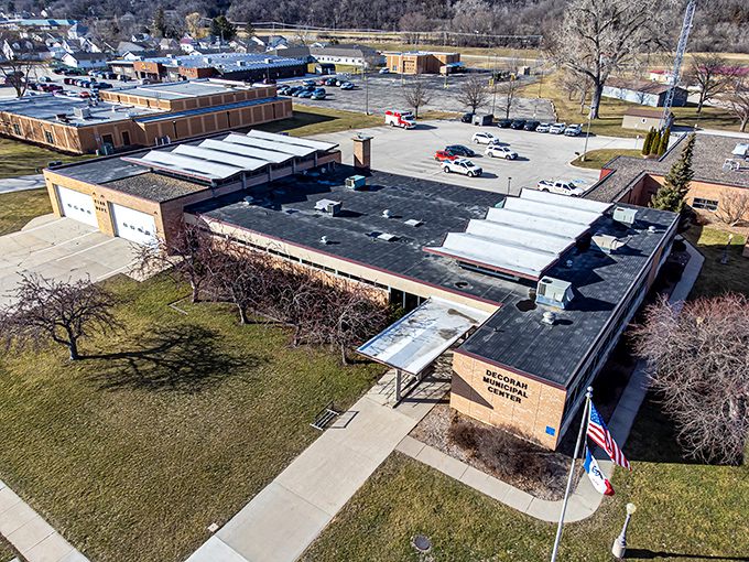 Decorah's Municipal Center proves that even practical buildings can have personality. Where city business happens with a side of Midwestern efficiency.