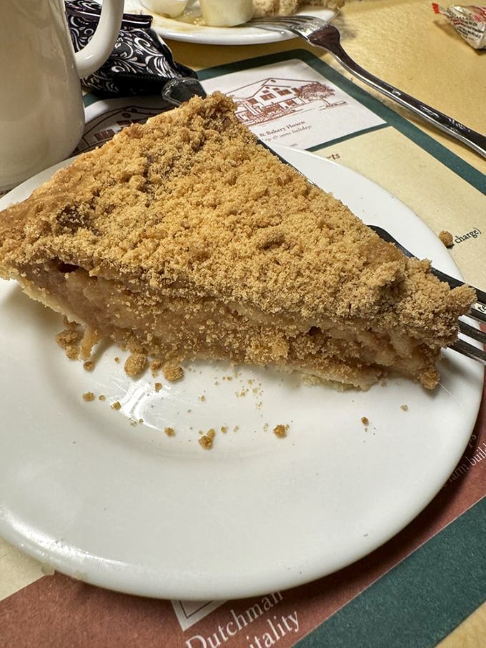 Dutch Apple pie with that irresistible crumb topping. The kind of pie your grandmother's pie would be intimidated by.