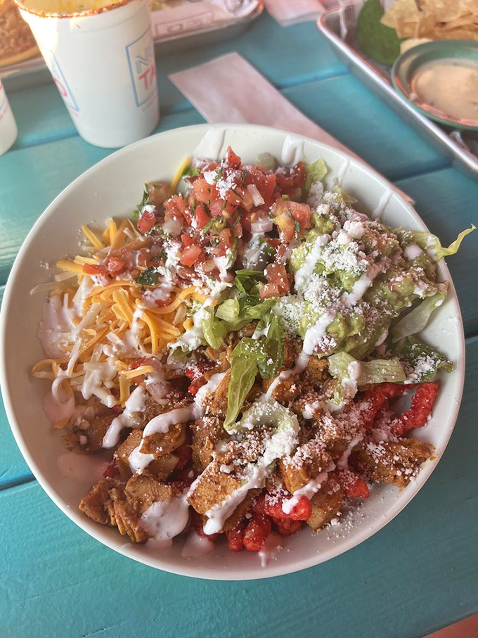 Layer upon colorful layer of flavor &ndash; this bowl doesn't know it's hundreds of miles from the coast, and neither will you.