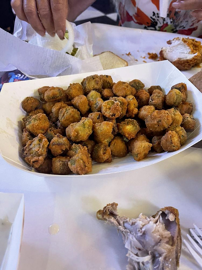 These golden nuggets of fried okra aren't just a side dish&mdash;they're little Southern treasures. Crispy outside, tender inside, completely addictive.