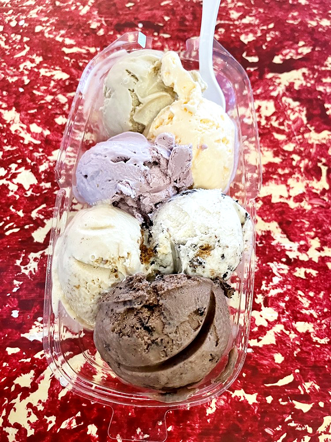 When you can't choose just one flavor, don't. This sampler is like a flavor festival where everyone gets along beautifully.