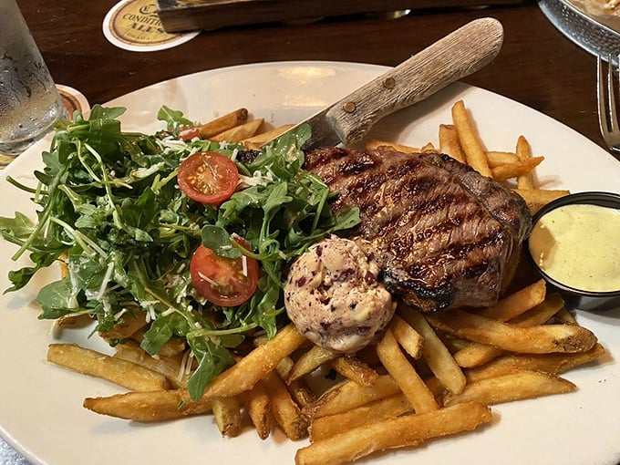 A properly executed steak doesn't need fancy tricks&mdash;just fire, time, and respect. This New York Strip gets all three, plus fries that clearly weren't an afterthought.
