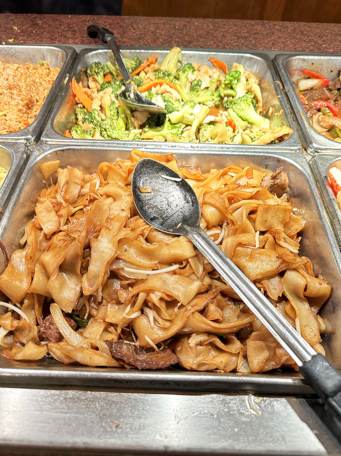 The humble chow mein and stir-fried broccoli &ndash; buffet workhorses that somehow taste better when you can go back for thirds.