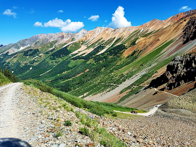 The road less traveled sometimes has good reason&mdash;it's terrifying and magnificent. Ophir Pass reveals Colorado's geological drama from a front-row seat.