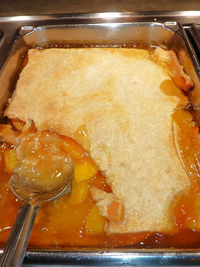 This peach cobbler isn't just dessert&mdash;it's edible sunshine with a golden crust. The kind of sweet ending that makes you contemplate a second round.