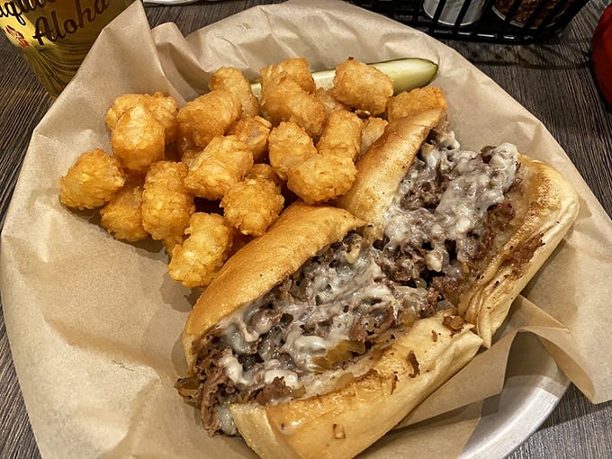The classic Philly with tater tots&mdash;a combination so perfect it should have its own national holiday and commemorative postage stamp.