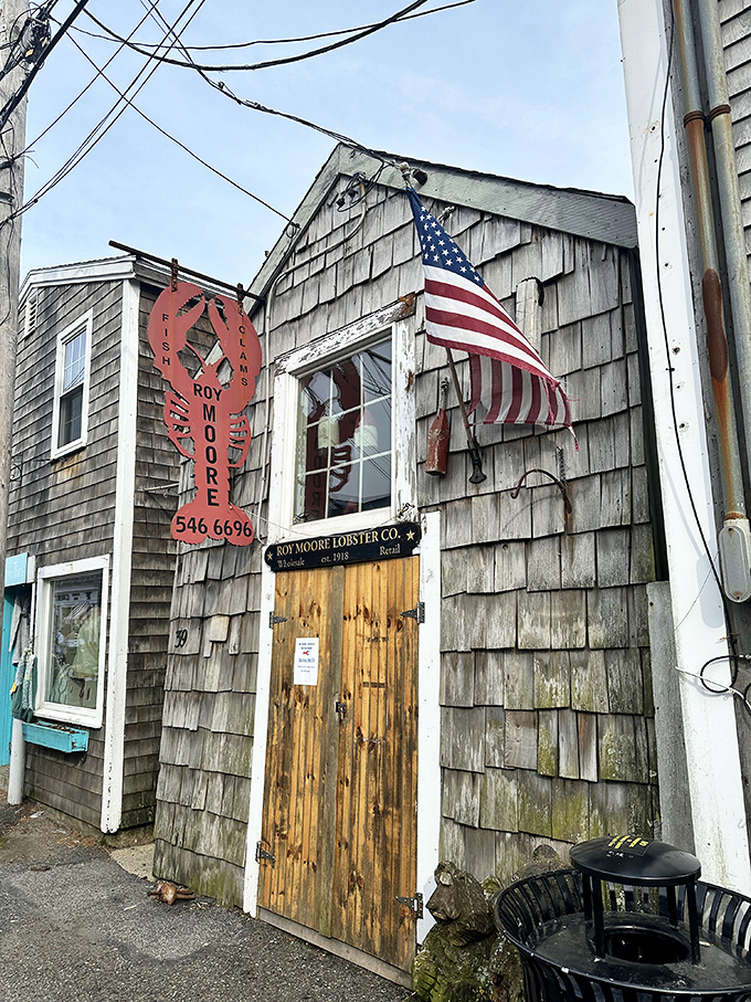 Roy Moore Lobster Company isn't just a restaurant&mdash;it's a Rockport institution where the American flag flies as proudly as their seafood reputation.