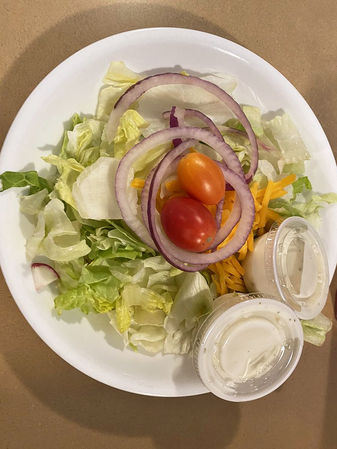 The side salad &ndash; that noble attempt at virtue before diving into a plate of diner decadence. At least you tried.