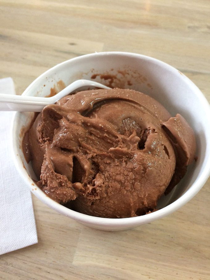 This chocolate scoop isn't just brown &ndash; it's a deep, rich revelation. The kind of chocolate that makes you question all other chocolates you've known before. 