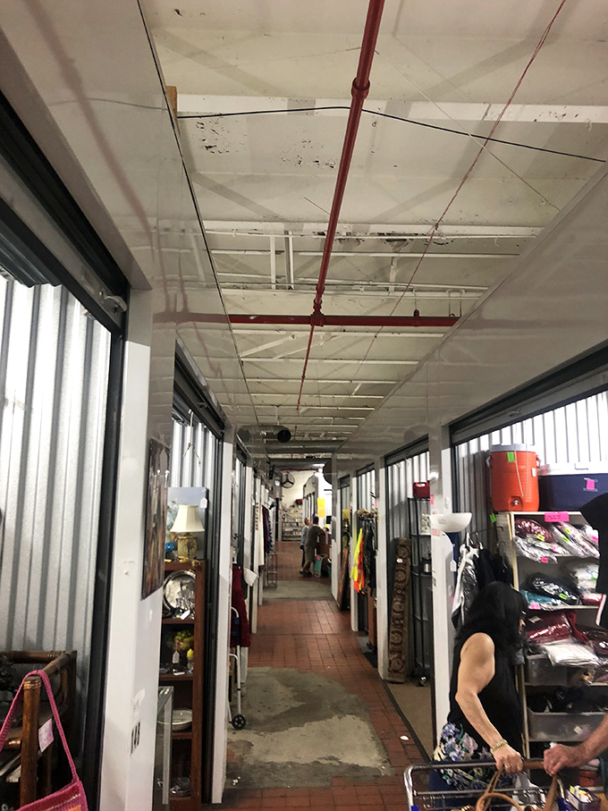 Follow the yellow brick road&mdash;or rather, the concrete path lined with vendor booths offering everything from vintage clothing to questionable collectibles.